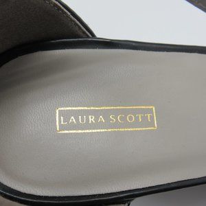 Laura Scott | Shoes | Laura Scott Womens Lucia Wedge Heel Black Sz 1 ...